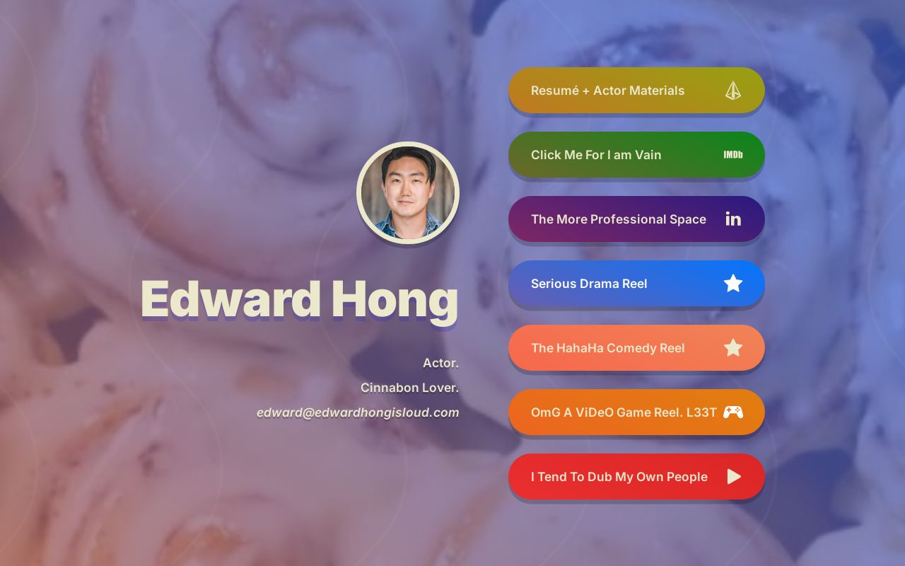 Edward Hong loves Cinnabons a lot.